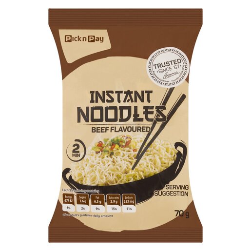 PnP Instant Noodles Beef 70g | PnP