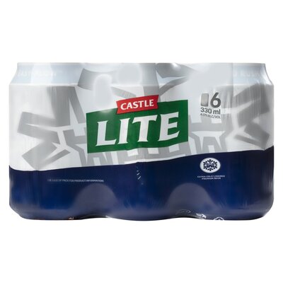 Castle Lite Can 6 x 330ml | PnP