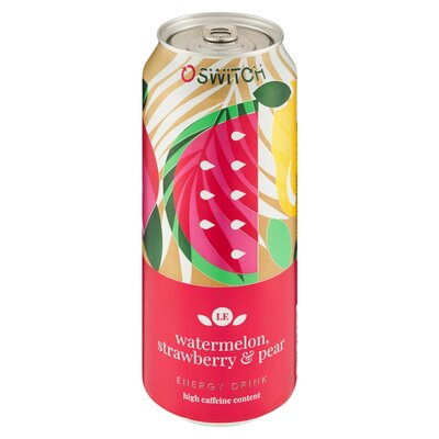 Switch Watermelon Strawberry & Pear Energy Drink 500ml | PnP