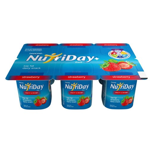 Danone Nutriday Low Fat Strawberry Yoghurt 6x100g | PnP