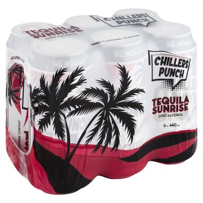 Chillers Punch Tequila Sunrise Zero Alcohol Spirit Cooler 6 x 440ml | PnP
