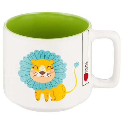 Real Home Assorted Kids Stoneware Mug With Animal Print 320ml | PnP