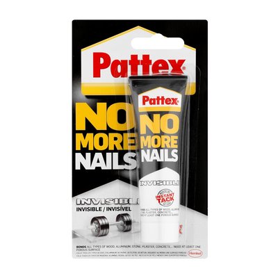 Pattex No More Nails Invisible Construction Adhesive Tube 40g | Smart ...