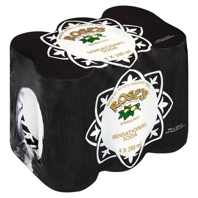 Rose's Carbonated Soft Drinks Sensational Soda 200ml x 6 | PnP