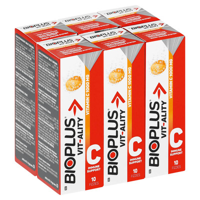 Bioplus Vitamin C 1000mg Effervescent 10s x 6 | PnP