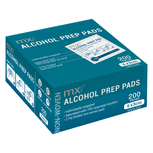 MX Health Alcohol Prep Pads 6CMX3CM | PnP