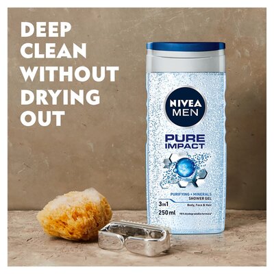 Nivea Shower Gel Pure Impact 250ml | PnP