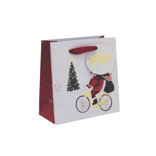 Creative Stat Gift Bag Santa Bike Small | PnP