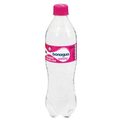 Bonaqua Strawberry Flavoured Sparkling Water 500ml | Smart Price ...