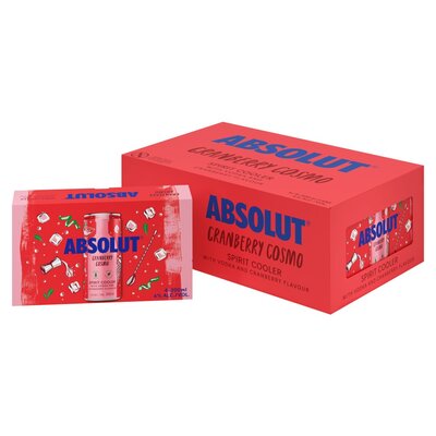 Absolut Cranberry Cosmo Spirit Cooler 24 x 300ml | PnP