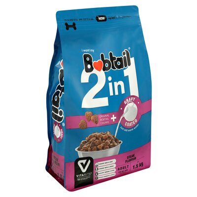 Bobtail Dog Food Adult Gravy Steak 1.5kg | PnP