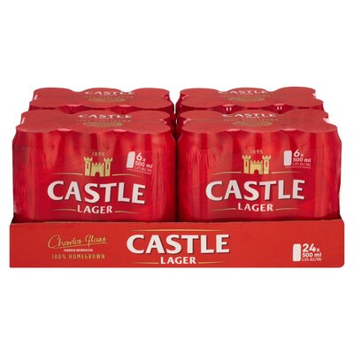 Castle Lager Local Beer 24 x 500ml | PnP