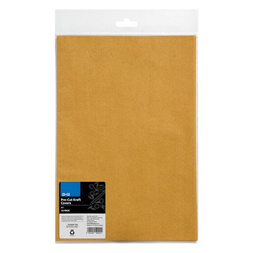 PnP A4 Pre Cut Kraft Cover 10 Pack | PnP
