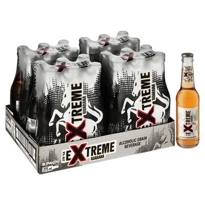 Extreme Guarana Alcoholic Grain Beverage Bottle 24 x 275ml | PnP