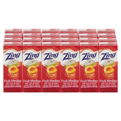 Zing Long Life Fruit Medley Fruit Nectar 200ml x 24 | PnP