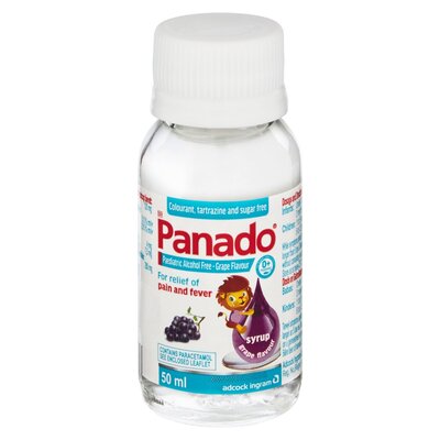 Panado Syrup Grape Alcohol & Sugar Free 50ml | PnP