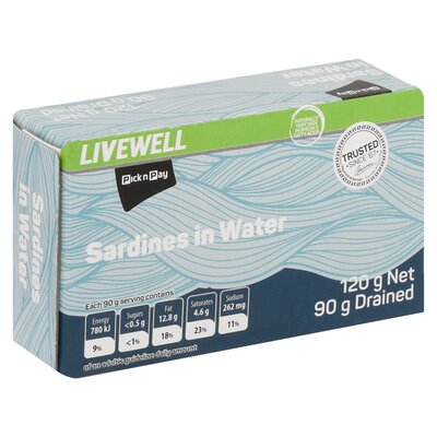 PnP Live Well Port Sardine In Water 120g | PnP