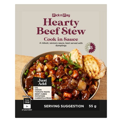 PnP Hearty Beef Stew Cook in Sauce 55g | PnP
