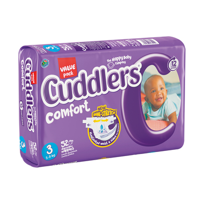 Cuddlers Comfort Diapers Size 3 5-9kg 52s | Smart Price Specials | PnP Home