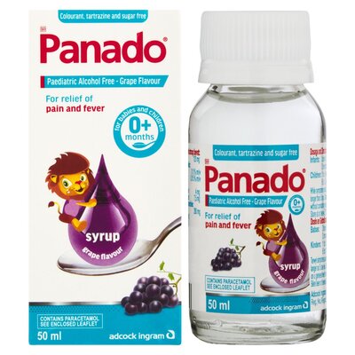Panado Syrup Grape Alcohol & Sugar Free 50ml | PnP
