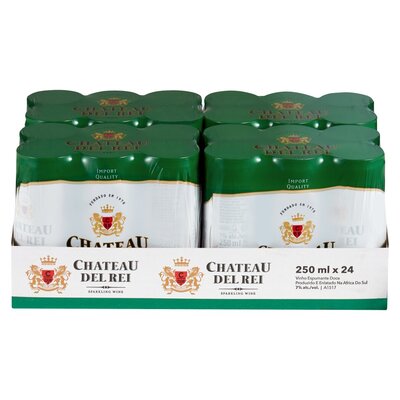 Chateau Del Rei Sweet Perle Sparkling White Wine Can 250ml x 24 | PnP