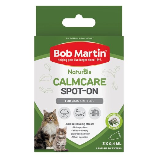 Bob Martin Naturals Calmcare Spot-on For Cats & Kittens 3 x 0.4ml | PnP
