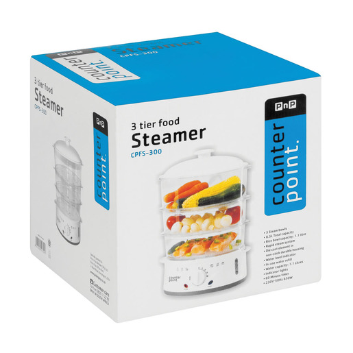 Counter Point 3 Tier Food Steamer x 4 | Smart Price Specials | PnP Home