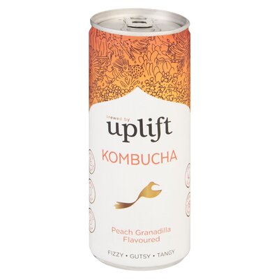 Uplift Peach Granadilla Kombucha 250ml | PnP