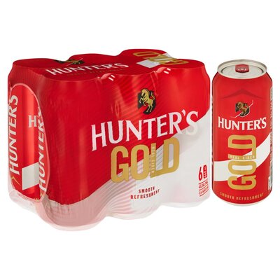 Hunters Gold Cider Can 6 x 440ml | PnP