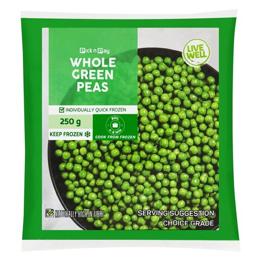 PnP Live Well Whole Green Peas 250g | Smart Price Specials | PnP Home