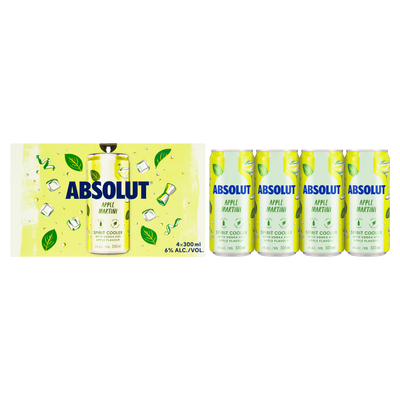 Absolut Apple Martini Can 4 x 300ml | PnP