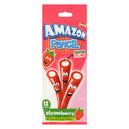 Amazon Strawberry Pencil Candy 80g | PnP