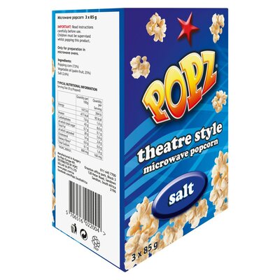 Popz Microwave Popcorn Salted 85g 3 Pack | Smart Price Specials | PnP Home