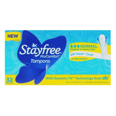 Stayfree Tampon ProComfort Normal 32 Pack | PnP