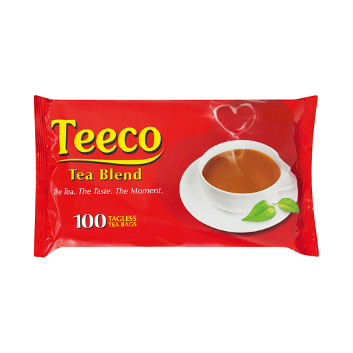Teeco Tagless Teabags In Pouch 100 Pack | PnP