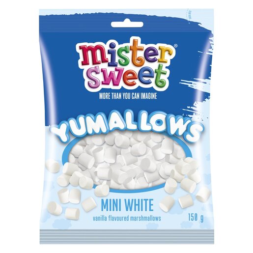 Mister Sweet Yumallows Vanilla Flavoured Mini White Marshmallows 150g | PnP