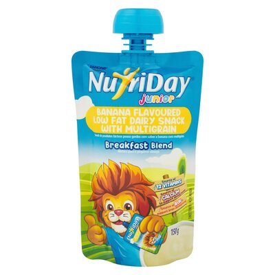 Danone Nutriday Junior Banana Low Fat Dairy Snack Pouch 150g | PnP