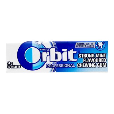 Orbit Professional Strong Mint Chewing Gum 10 Pack | PnP