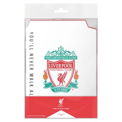 Liverpool Football A4 Precut Assorted Book Covers 5 Pack | PnP