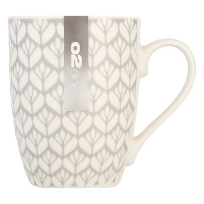 O2 Geo Black Print Porcelain Mug 350ml | PnP