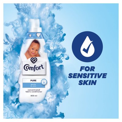 Comfort Pure Concentrated Laundry Fabric Softener for Sensitive Skin ...
