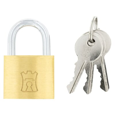 Fort Knox Brass Econo Padlock Key Alike 38mm 2 Pack | PnP