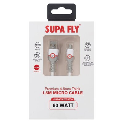 Supa Fly Premium Type C Cable 4.5mm x 1.5m | PnP