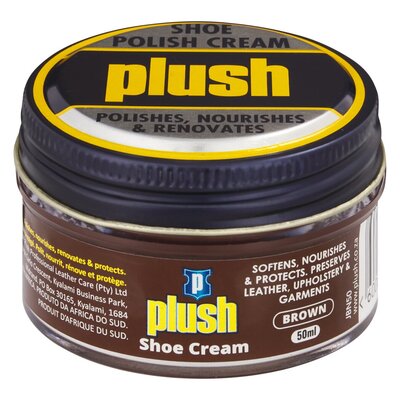 Plush Brown Shoe Cream Polish 50ml | PnP