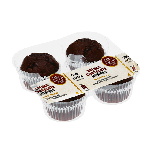 PnP Bakehouse Double Chocolate Muffins 4 Pack | Smart Price Specials ...