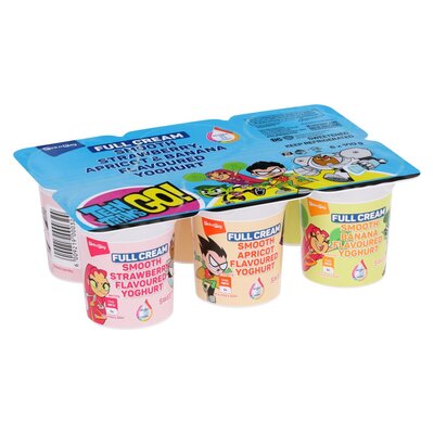 PnP Full Cream Teen Titans Apricot Yoghurt 6 x 100g | PnP