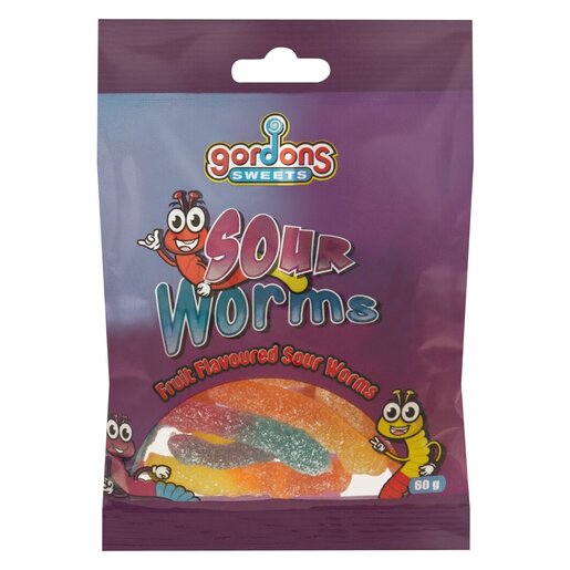 Gordons Sweets Sour Worms 60g | PnP