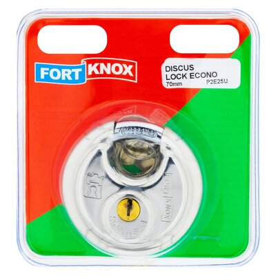Fort Knox Discus Econo Stainless Steel Lock 70mm | PnP