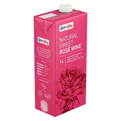 PnP Natural Sweet Rose Wine 1L | PnP