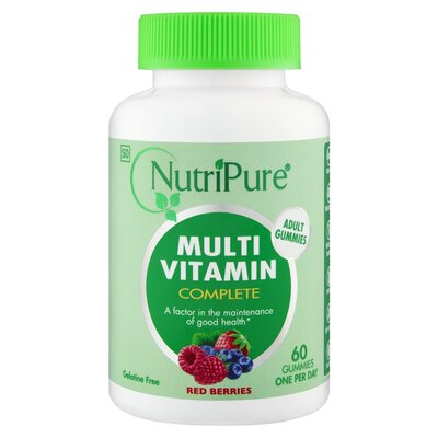 Nutripure Multivitamin Complete Red Berries 60 Adult gummies | PnP